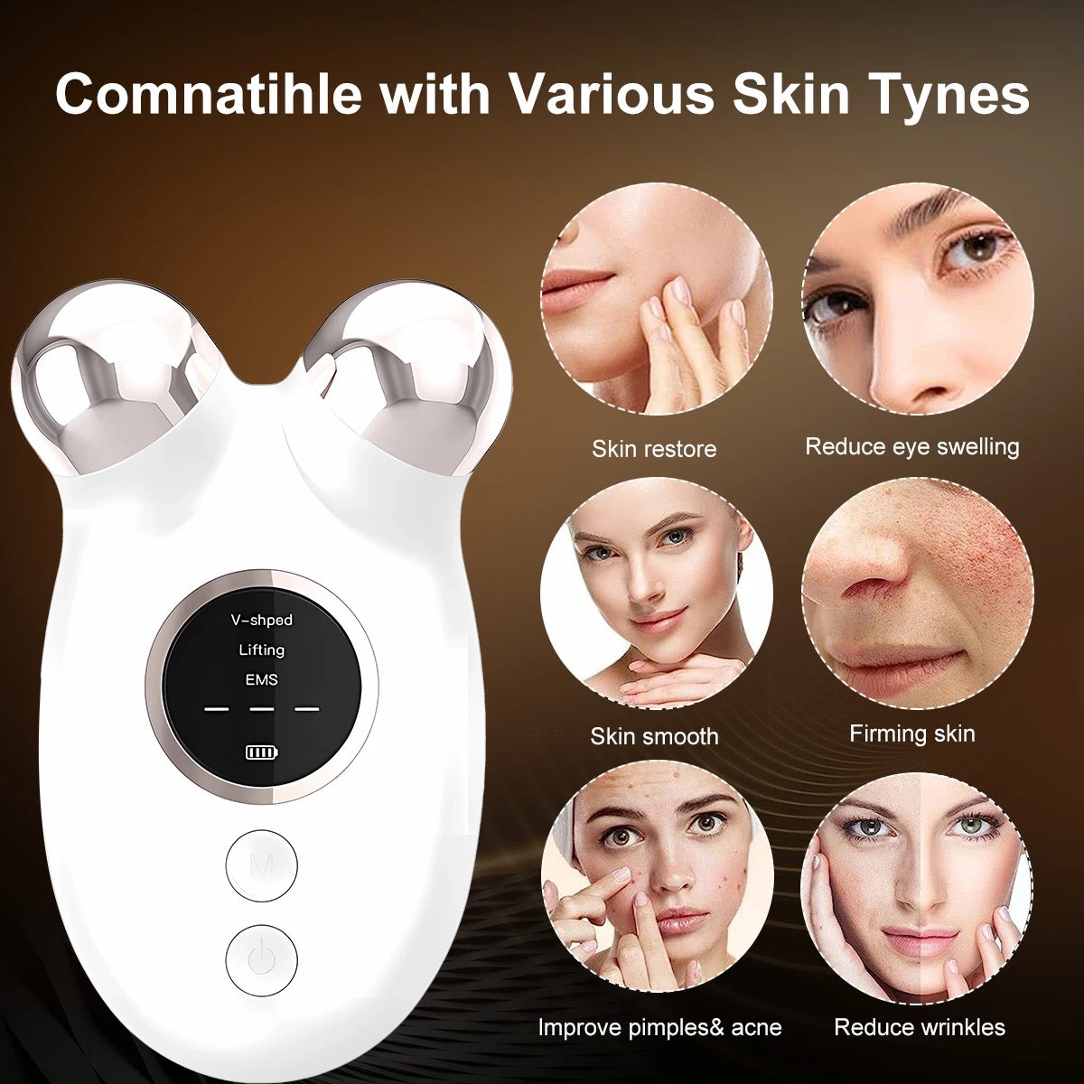 EMS Microcurrent Facial Massager – IGlamourLash